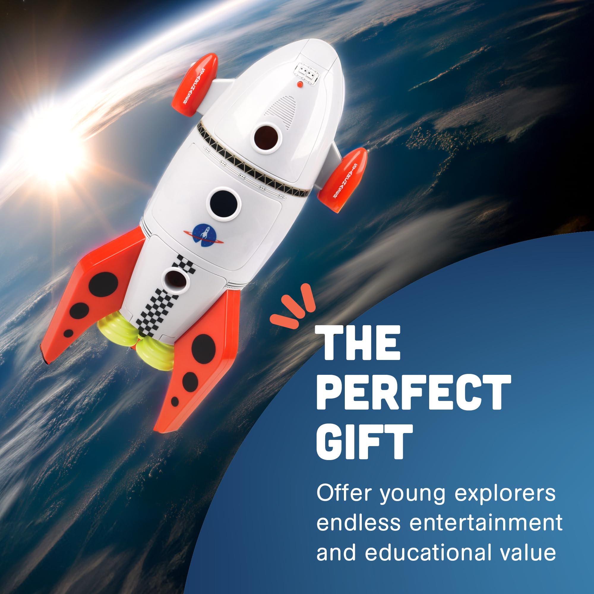 CP Toys Space Mission Rocket Ship Toy, Includes Astronaut Figurines, Aliens and Vehicle, Space Gifts, STEM Toddler Toys for Kids 3 Years and Older, 16.7"