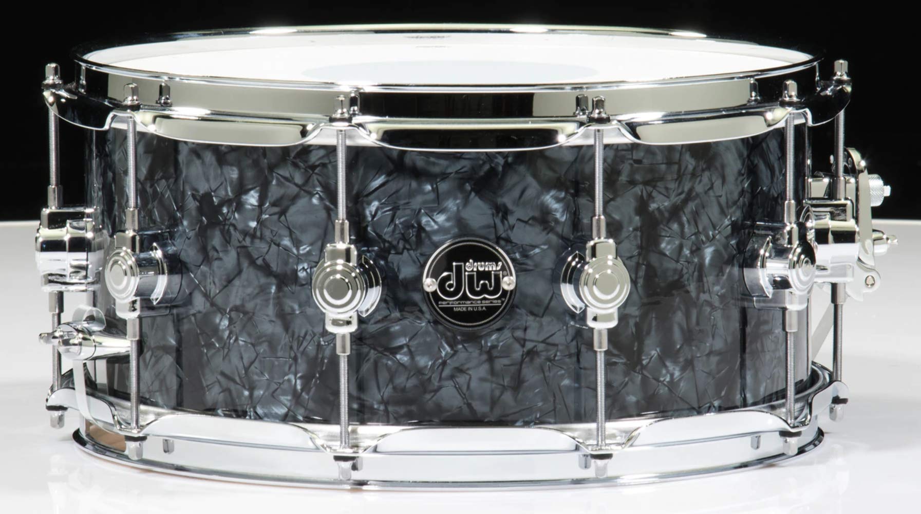 DW Performance Series Snare Drum - 6.5 Inches X 14 Inches Black Diamond FinishPly