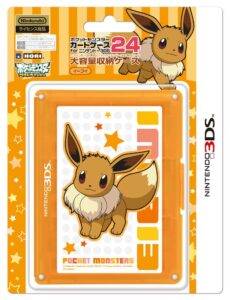 pokemon bw black white 3ds 24 game case protector hori card - eevee