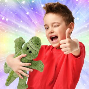 DolliBu Alligator Plush - Super Soft Stuffed Animal Alligator Toy, Cute Wild Life Green Plush Alligator, Adorable Huggers Plush Alligator Stuffed Toy for Baby, Kids, and Adults - 11.5 Inches