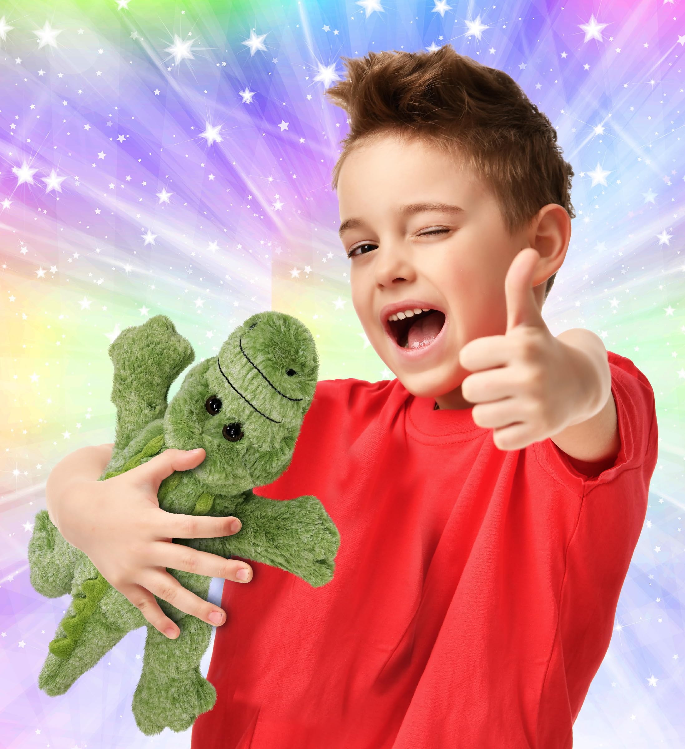 DolliBu Alligator Plush - Super Soft Stuffed Animal Alligator Toy, Cute Wild Life Green Plush Alligator, Adorable Huggers Plush Alligator Stuffed Toy for Baby, Kids, and Adults - 11.5 Inches