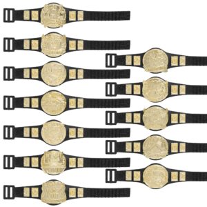 Complete Set of 24 Wrestling Figure Championship Belts for Wrestling Action Figures [Series 1 & 2]