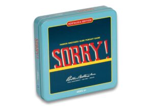 ws game company sorry! nostalgia edition board game in collectible tin