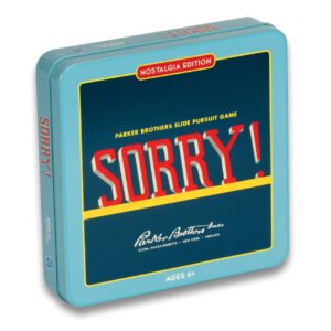 WS Game Company Sorry! Nostalgia Edition Board Game in Collectible Tin