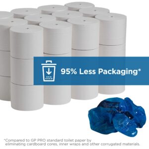 COMPACT® CORELESS 2-PLY RECYCLED TOILET PAPER BY GP PRO (GEORGIA-PACIFIC), 36 ROLLS PER PACKAGE