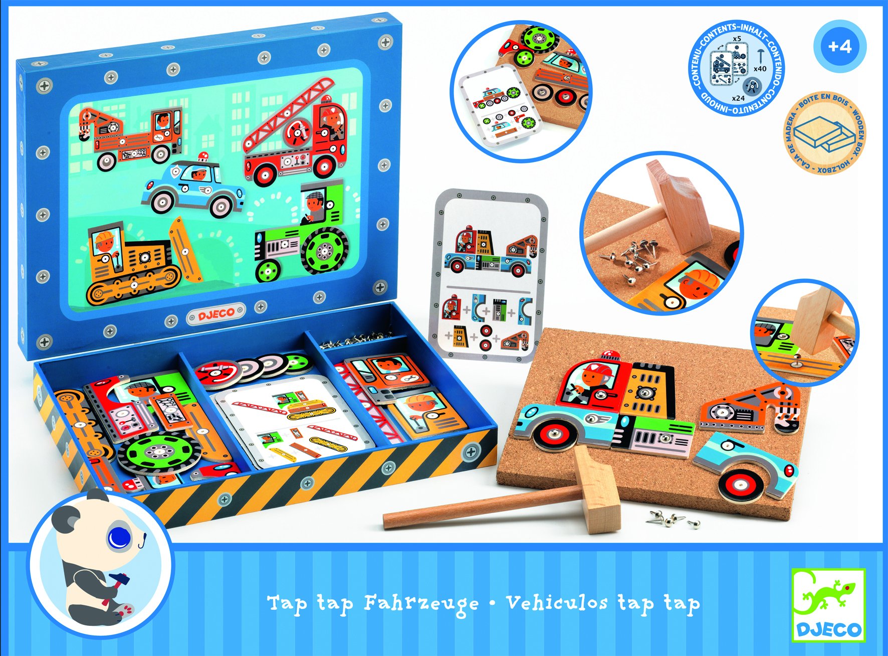 DJECO Tap Tap Game Vehicles