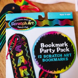 Melissa & Doug Scratch Art Bookmark Party Pack Activity Kit - 12 Bookmarks