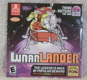 taco bell atari lunar lander trivia cd rom