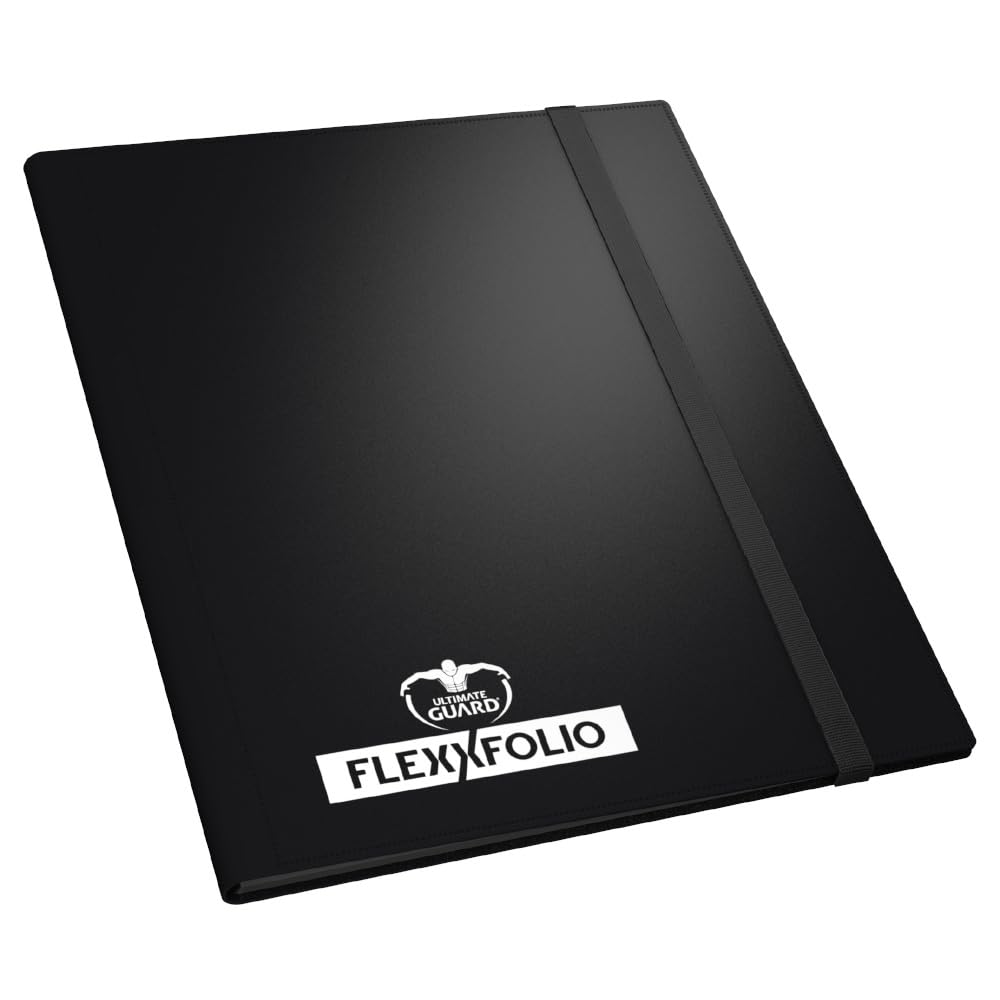 Ultimate Guard Flexxfolio | Trading Card Binder with 9 Side-Loading Pockets per Page | Up to 360 Cards | Black, Sturdy Card Collection Album designed for Double-Sleeved TCG Cards