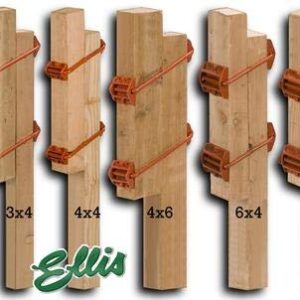 Ellis Manufacturing Company - Shore Clamps - 4x4 Nominal Lumber Size - Adjustable Support System - Durable, Secure, Long-Lasting