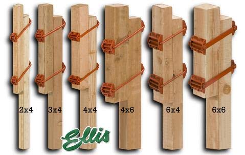 Ellis Manufacturing Company - Shore Clamps - 4x4 Nominal Lumber Size - Adjustable Support System - Durable, Secure, Long-Lasting