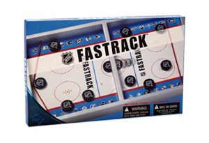 blue orange games fastrack nhl the fast action dexterity puck sliding hockey game - sporty dexterity wooden ice hockey 2 player game