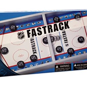 Blue Orange Games Fastrack NHL The Fast Action Dexterity Puck Sliding Hockey Game - Sporty Dexterity Wooden Ice Hockey 2 Player Game