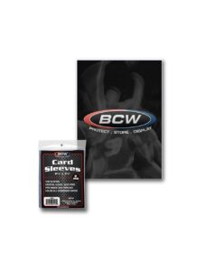 bcw card sleeves, 2 5/8 x 3 5/8"