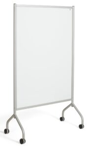 safco impromptu full whiteboard, double-sided magnetic dry erase board for home, office and classroom, commercial grade steel frame with swivel wheels