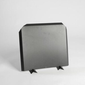 stainless steel firebacks, painted black - 16" x 18"