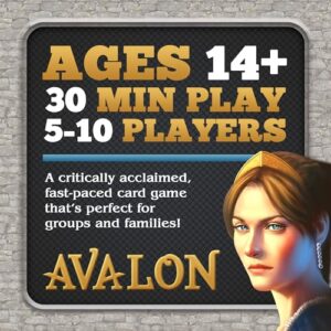 The Resistance: Avalon Card Game - Thrilling Social Deduction Board Game - Quick Strategy & Deception for 5-10 Players - Ages 13+ - 30 Minute Play Time - By Indie Boards & Cards