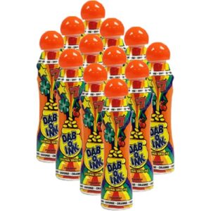 dab-o-ink one dozen 3oz orange bingo dauber