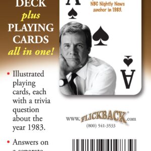 Flickback 1983 Trivia Playing Cards Birthday or Anniversary