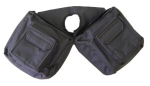 aj tack saddle horn bag black