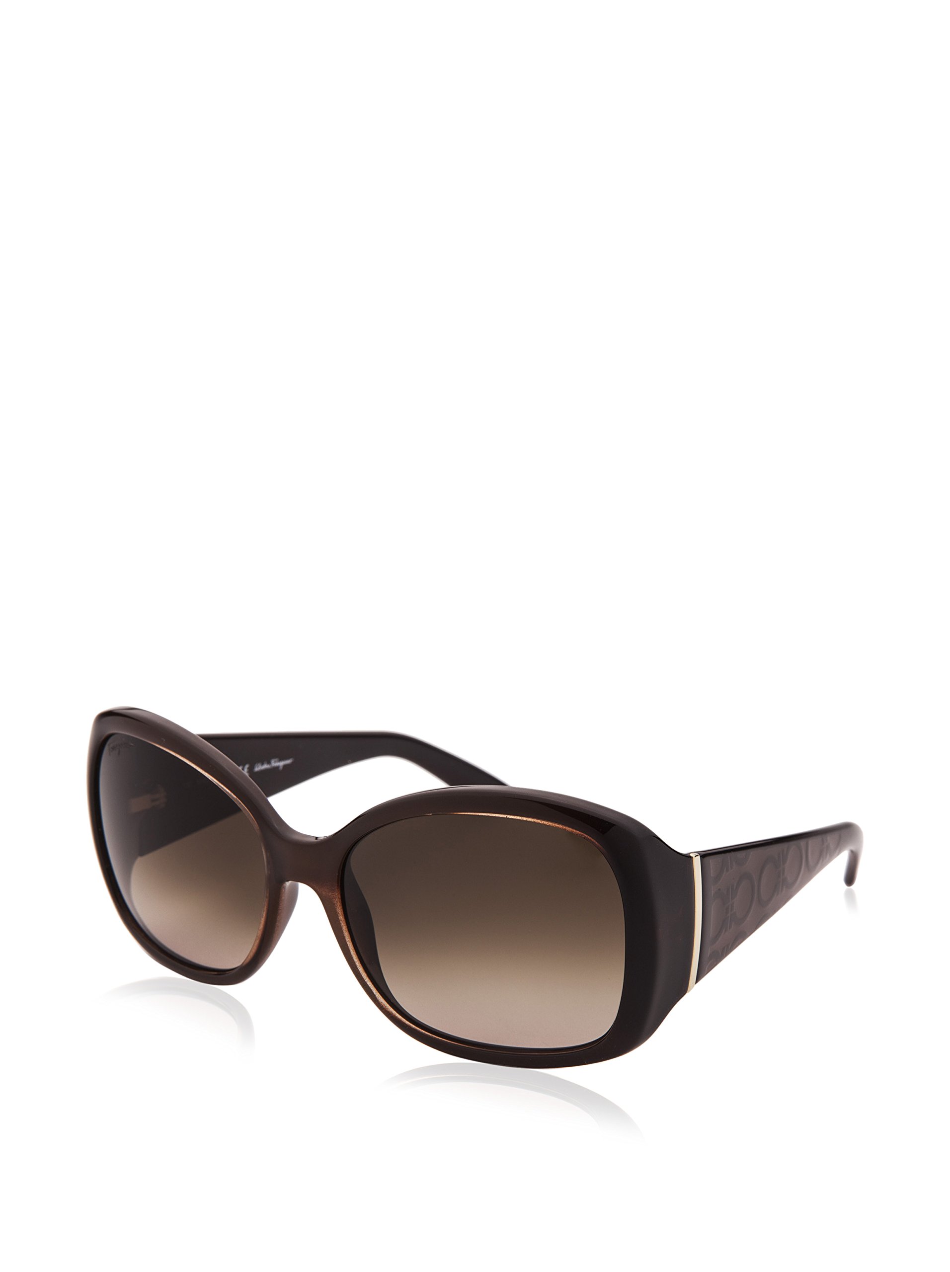 Salvatore Ferragamo Women's SF722S Sunglasses, Brown