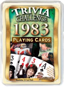 flickback 1983 trivia playing cards birthday or anniversary