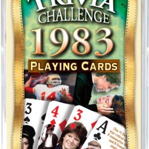 Flickback 1983 Trivia Playing Cards Birthday or Anniversary