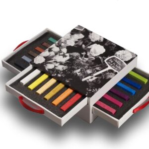 Lefranc Bourgeois Conté à Paris, Set of 18, Drawer Box, Assorted Colours Carré Crayons, 18 Count (Pack of 1)