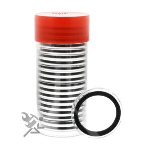 OnFireGuy Red Capsule Storage Tube for Air-Tite I Coin Capsules, 5 Pack