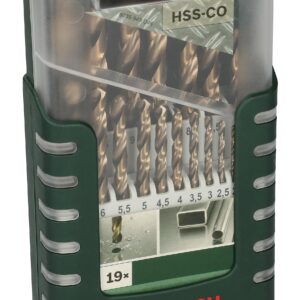 Bosch DIY 2609255133 Metal Drill Bit Set 1-10 mm/HSS-Co / 19-Piece Set