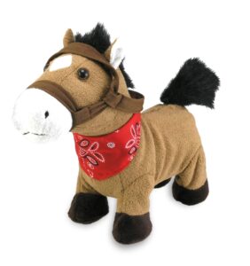 cuddle barn – gallop the musical horse | animated plush toy | gallops, trots, and sings “giddy up, lil’ cowboy” | stuffed animal 10”