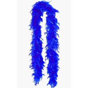 vibrant blue boa - 72" (1 pc.) - luxurious synthetic fiber material - perfect for costumes, parties & special occasions