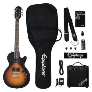 epiphone les paul player pack, vintage sunburst