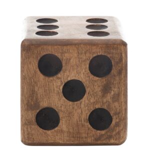 Hand Carved Mango Wood Dice