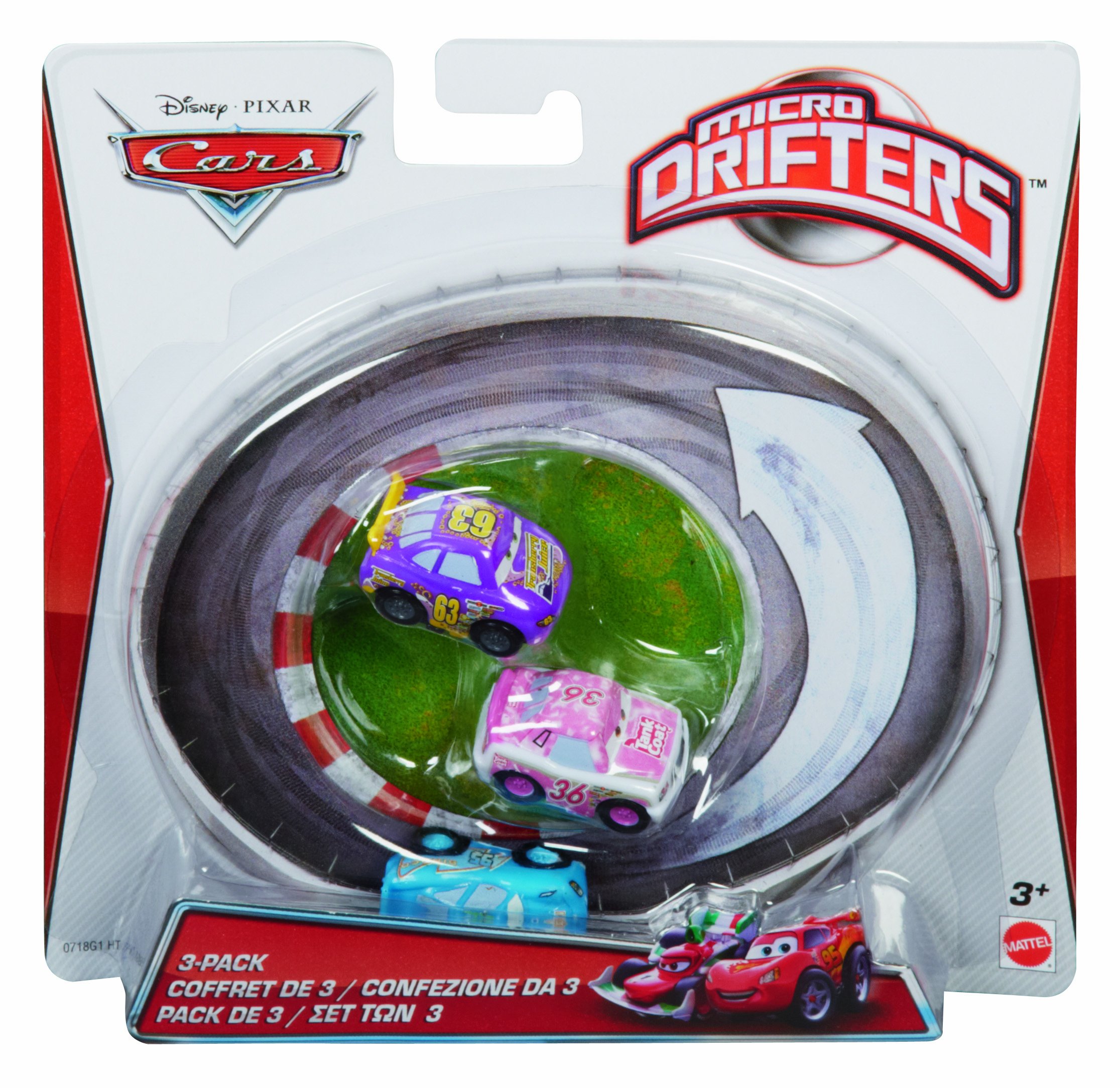 Disney Cars Toys Micro Drifters Cars, 1-Pack