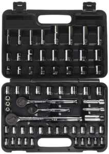 pittsburgh 64 piece 1/4, 3/8 and 1/2 socket set