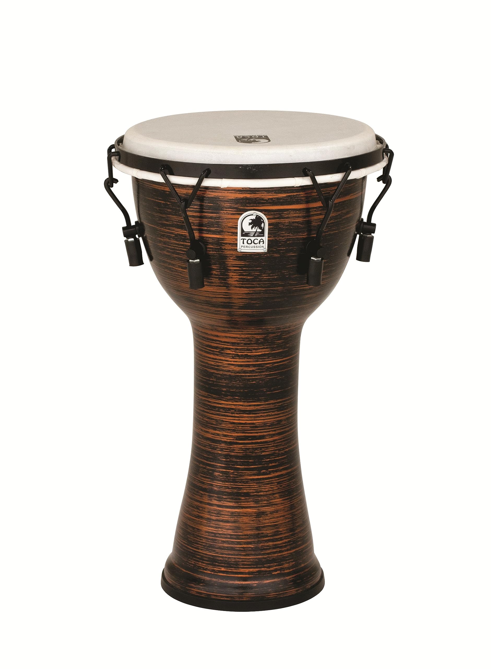 Toca TF2DM-10SC Freestyle II Mechanically Tuned 10-Inch Djembe - Copper Spun Finish