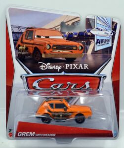 cars 2 airport adventure grem with weapon 1:55 scale die cast vehicle