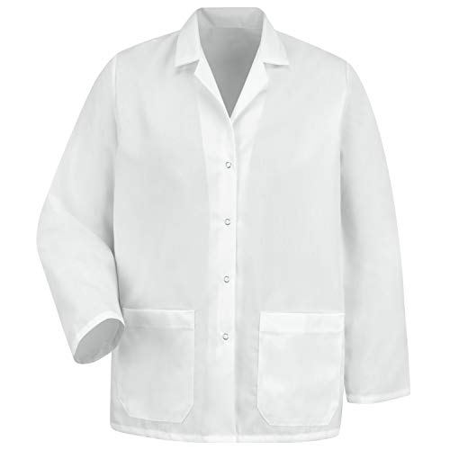 Red Kap Women's Specialized Lapel Counter Coat, White, X-Large