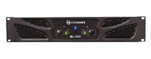 crown two-channel-750w at 4Ω power amplifier, black, 750-watts (xli2500)