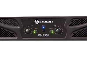 Crown Two-channel-750W at 4Ω Power Amplifier, Black, 750-Watts (XLi2500)