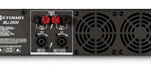 Crown Two-channel-750W at 4Ω Power Amplifier, Black, 750-Watts (XLi2500)