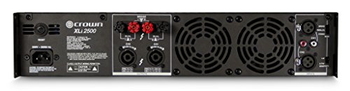 Crown Two-channel-750W at 4Ω Power Amplifier, Black, 750-Watts (XLi2500)