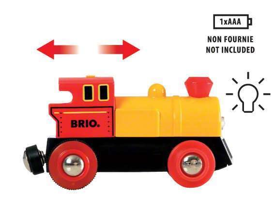 BRIO World Battery Operated Action Train - Dynamic 3 Piece Toy Train Set | Perfect for Kids Ages 3+ | Fun and Educational | Compatible with All Railway Toys