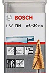 Bosch 2608587430 Hss-Tin Step Drill Bit 13 Parts 6-3mm