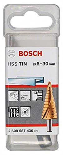 Bosch 2608587430 Hss-Tin Step Drill Bit 13 Parts 6-3mm