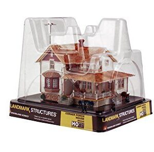 Micro-Mark Woodland Scenics Landmark Structures Built & Ready Corner Porch House, HO Scale