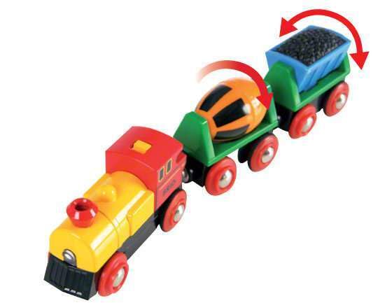 BRIO World Battery Operated Action Train - Dynamic 3 Piece Toy Train Set | Perfect for Kids Ages 3+ | Fun and Educational | Compatible with All Railway Toys