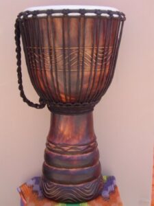 beautiful 24" x 14" djembe deep carved hand drum bongo - model # 60m19