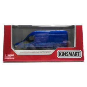 KiNSMART 2019 Mercedes-Benz Sprinter Cargo Van Blue 1:48 O Scale Die Cast Metal Model Toy Car w/Pullback Action